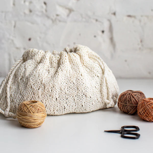 Trellis Stitch Drawstring Bag Kit – Haus of Yarn